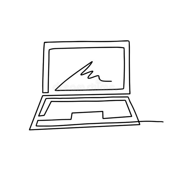 Line Drawing Computer Programming Stock Illustrations – 1,594 Line ...