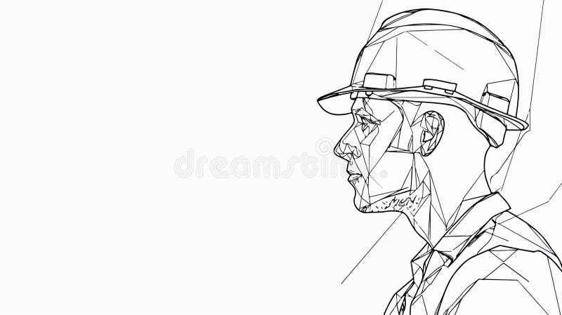 Construction Worker Continuous Line Drawing Stock Illustrations – 1,052 ...