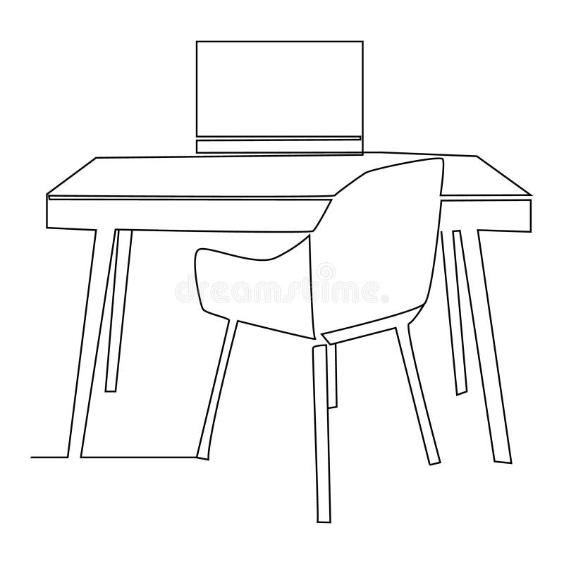 Desktop Computer Line Art Stock Illustrations – 16,425 Desktop Computer ...
