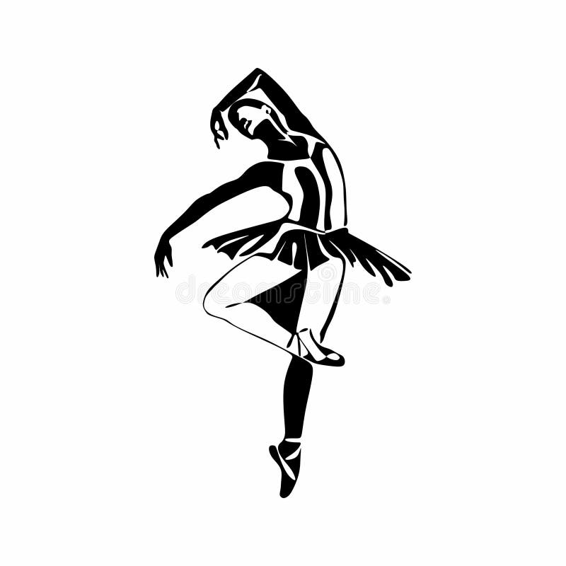 Continuous Line Art Drawing. Ballet Dancer Ballerina. Vector ...