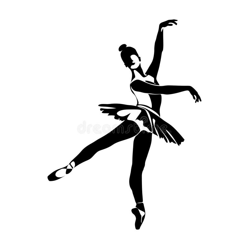 Continuous Line Art Drawing. Ballet Dancer Ballerina. Vector ...