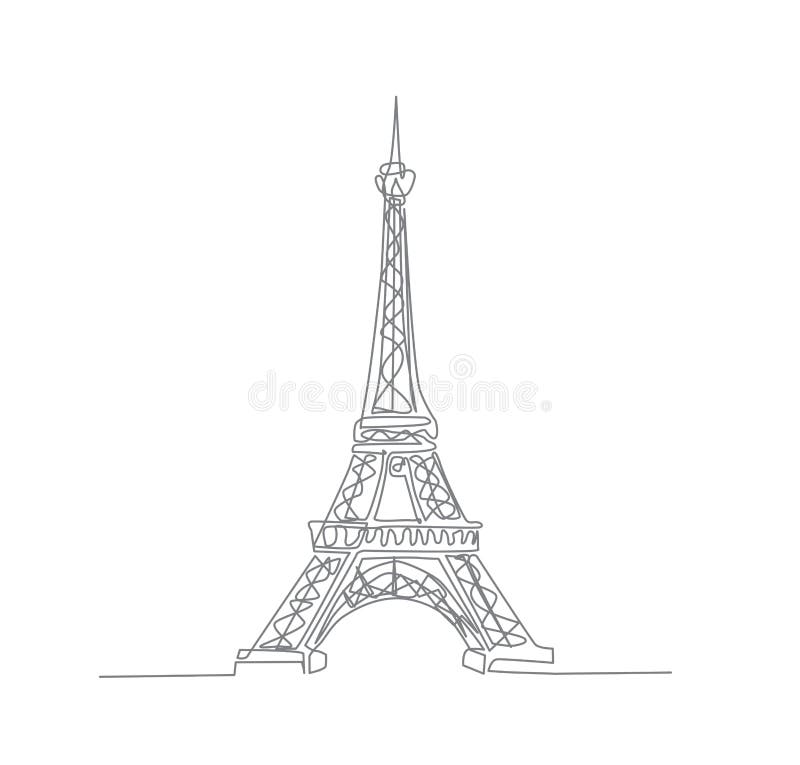 Continuous Line Tower Stock Illustrations – 1,636 Continuous Line Tower ...