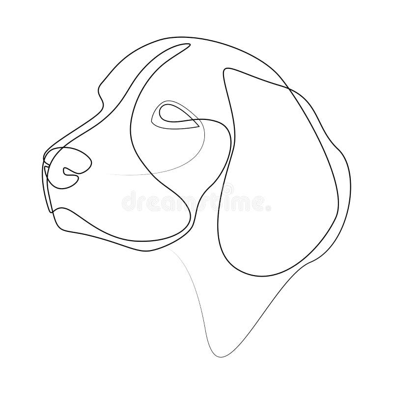 Continuous Line Drawing Dog Stock Illustrations – 2,429 Continuous Line ...