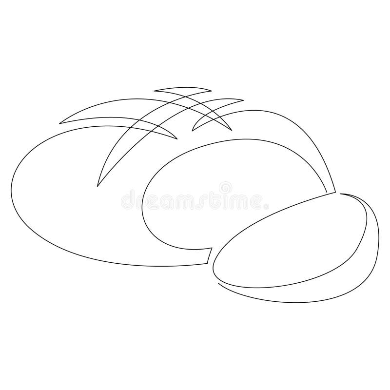 Continuous Line Bread Stock Illustrations – 551 Continuous Line Bread ...