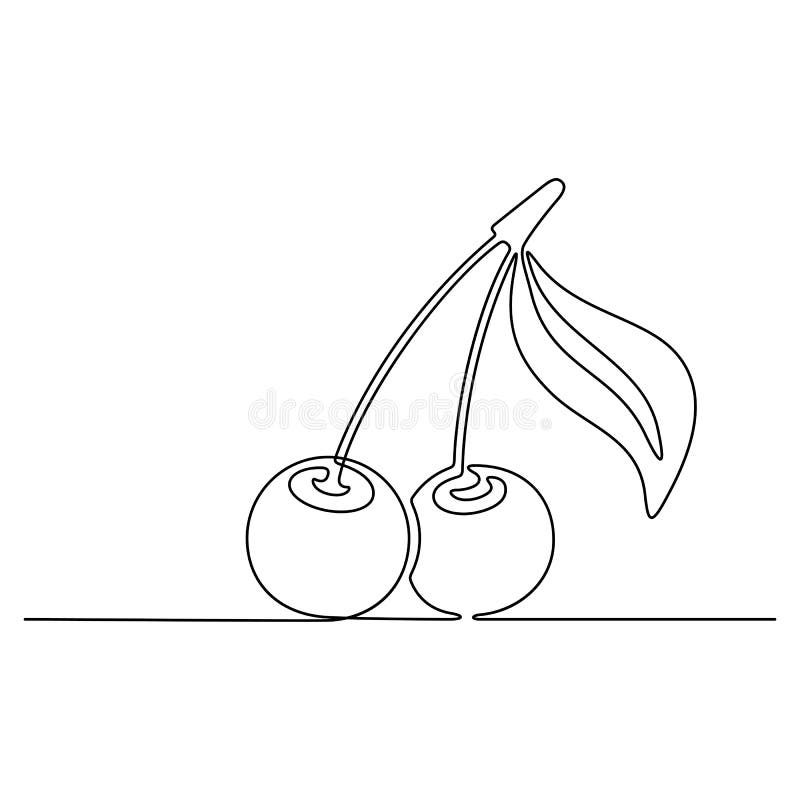 Cherry Stem Linear Stock Illustrations – 164 Cherry Stem Linear Stock ...
