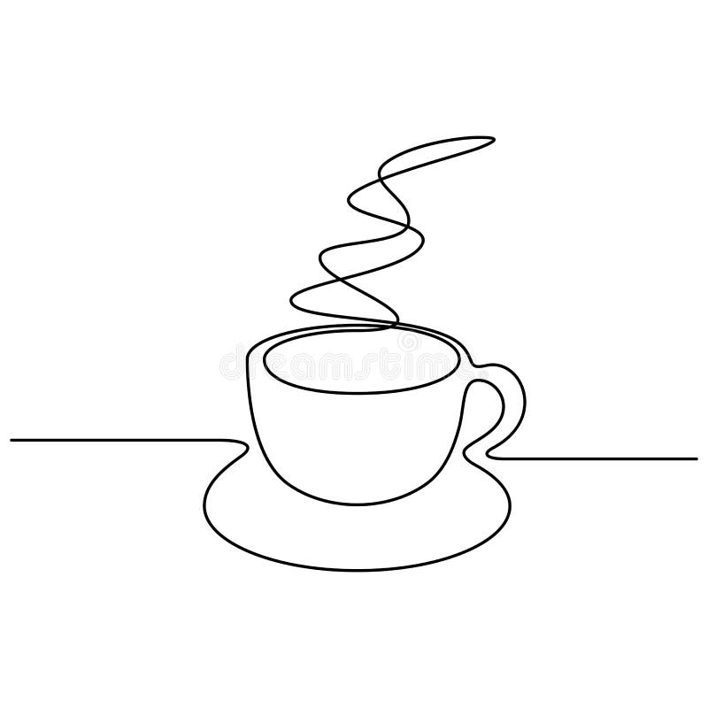 Continuous Line Drawing Tea Stock Illustrations – 1,326 Continuous Line ...