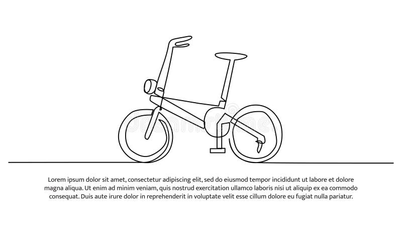 Continuous Line Bicycle Stock Illustrations – 1,048 Continuous Line ...
