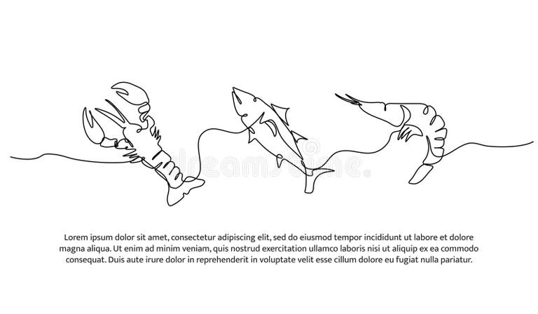 Line Shrimp Fish Stock Illustrations – 8,745 Line Shrimp Fish Stock ...