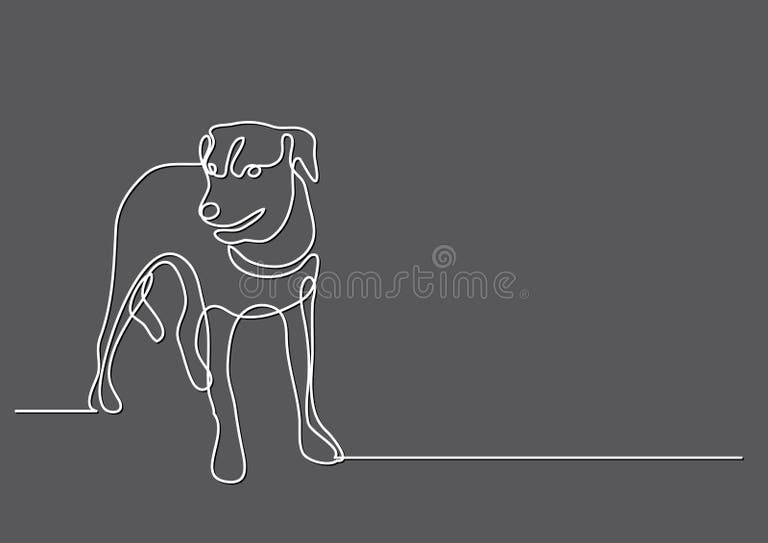 Continuous Line Drawing Dog Stock Illustrations – 2,339 Continuous Line ...