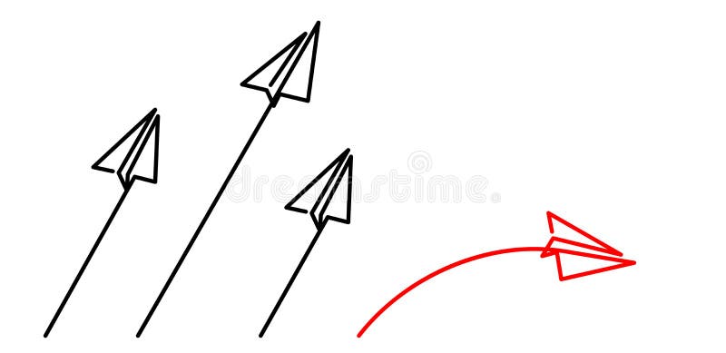 Continuous Line Drawing Paper Airplane Stock Illustrations – 289 ...