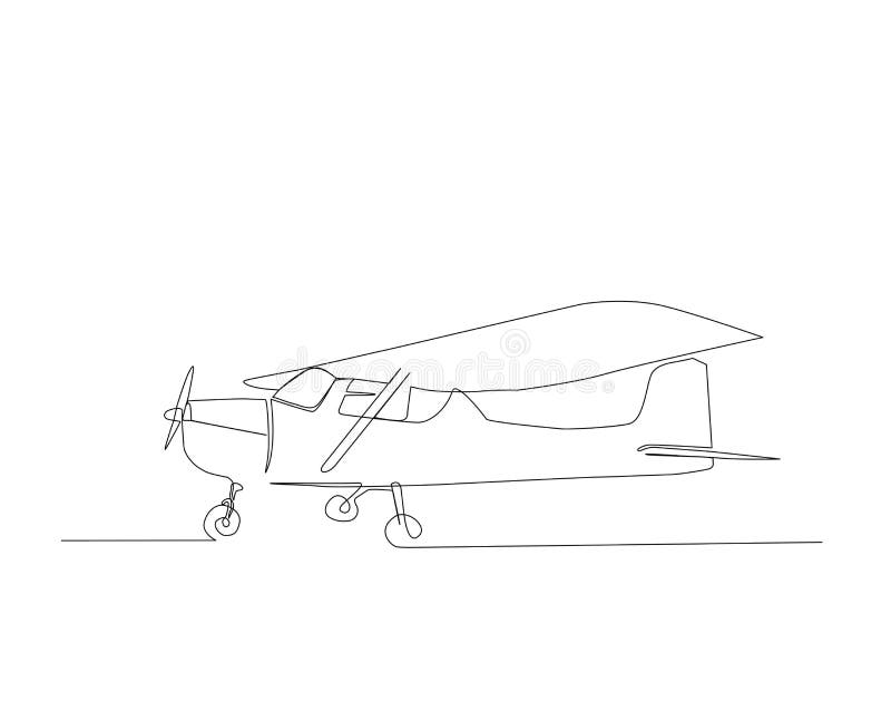 Airplane Old Line Drawing Stock Illustrations – 434 Airplane Old Line ...