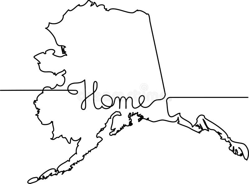 Alaska Line Drawing Stock Illustrations – 814 Alaska Line Drawing Stock ...