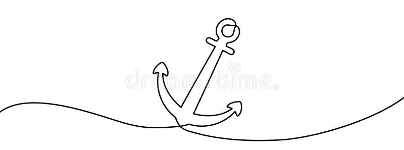 Anchor Sketch One Line Stock Illustrations – 59 Anchor Sketch One Line ...