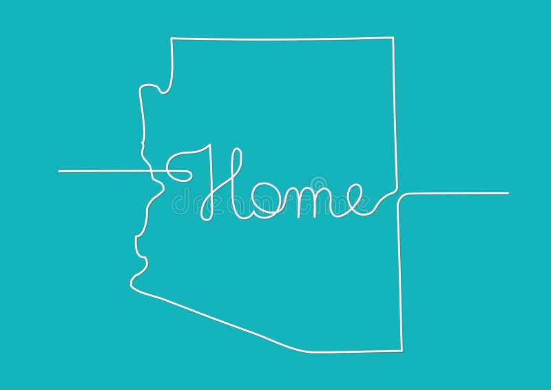 Arizona Drawing Line Stock Illustrations – 989 Arizona Drawing Line ...