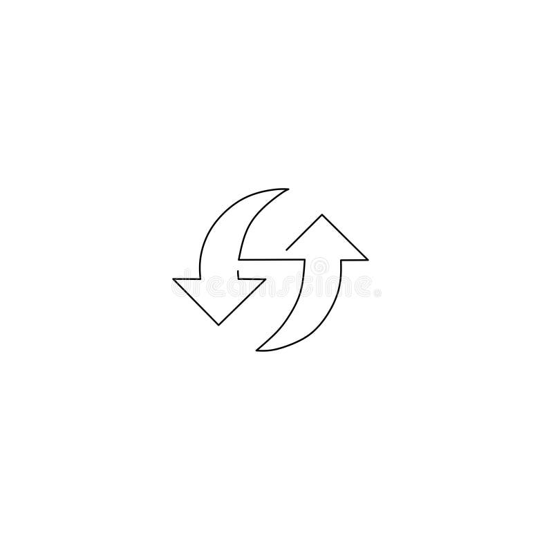 Continuous Line Drawing of Arrow Stock Vector - Illustration of ...