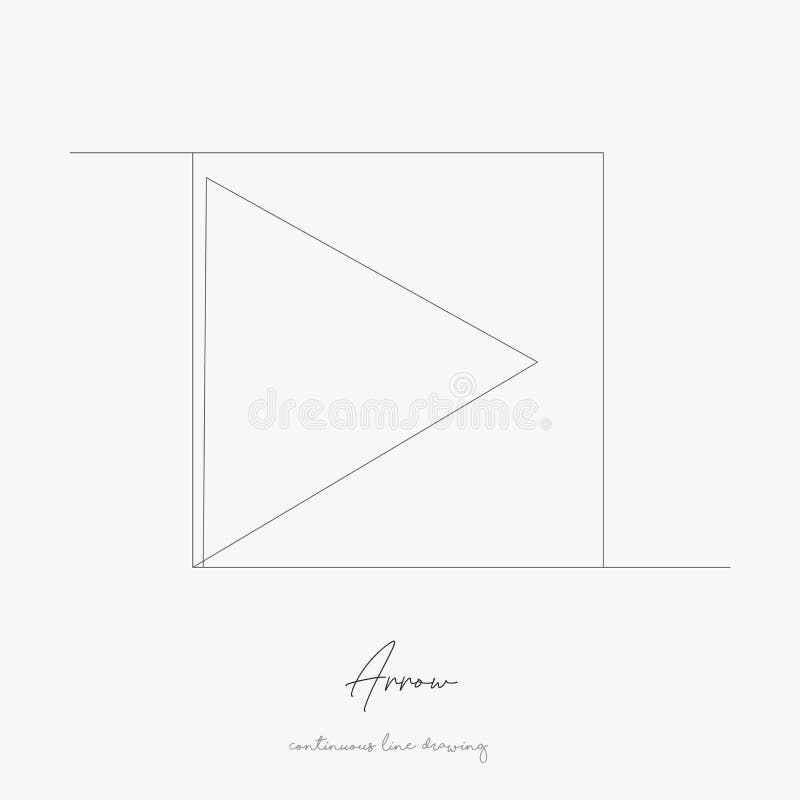 Continuous Line Drawing. Arrow. Simple Vector Illustration. Arrow ...