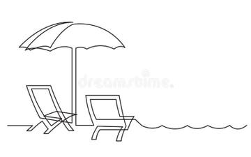 One Line Drawing Sunbathing Stock Illustrations – 58 One Line Drawing ...
