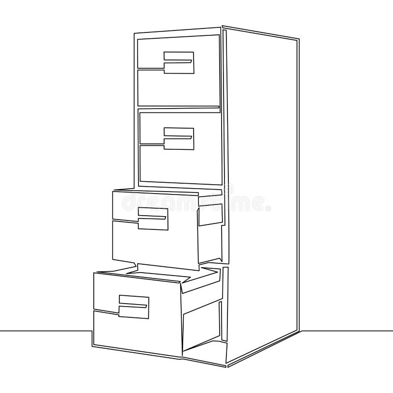 Drawing File Cabinet Stock Illustrations – 346 Drawing File Cabinet ...