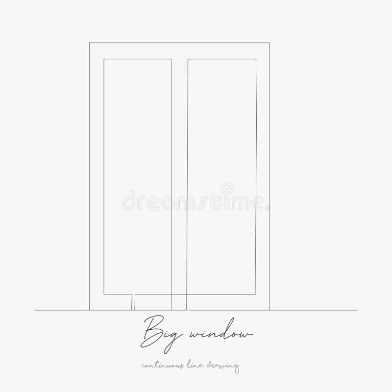 Continuous Drawing Line Window Stock Illustrations – 308 Continuous ...