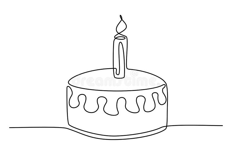 Happy Birthday Line Drawing Stock Illustrations – 21,678 Happy Birthday ...