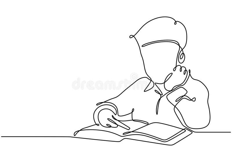 Continuous Line Drawing Boy Stock Illustrations – 4,933 Continuous Line ...
