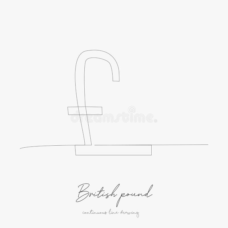 Continuous Drawing Pound Stock Illustrations – 38 Continuous Drawing ...