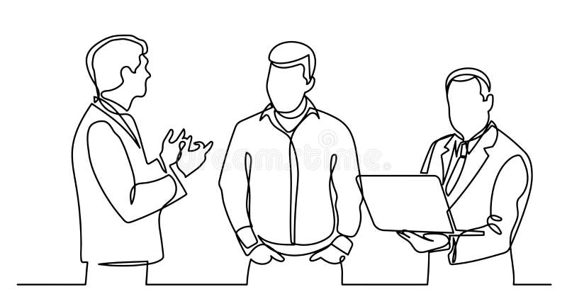 Sketch Three People Talking Stock Illustrations – 218 Sketch Three ...