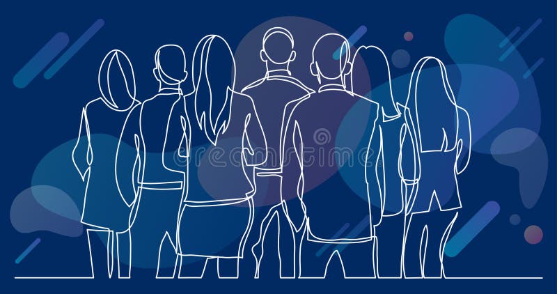 Turned Back Continuous Line Drawing Stock Illustrations – 10 Turned ...