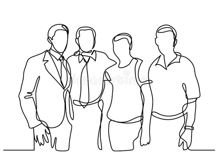 Employees Line Drawing Stock Illustrations – 2,468 Employees Line ...