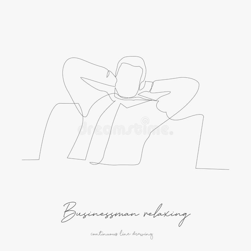 Relaxing Businessman Lying In Hammock Stock Vector - Illustration of ...