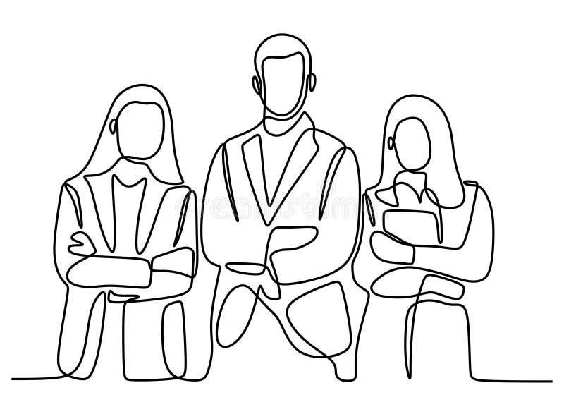 Standing People Line Stock Illustrations – 22,312 Standing People Line ...