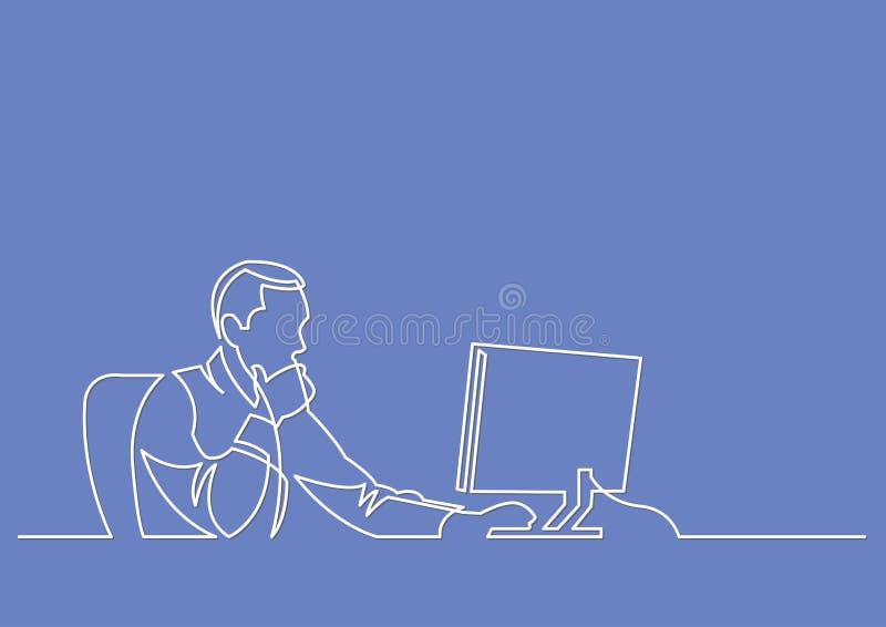 Person Behind Computer Stock Illustrations – 1,084 Person Behind ...