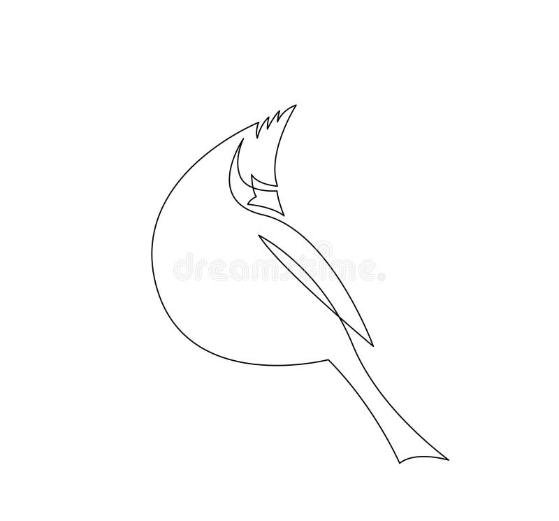 Single Line Drawing Cardinal Stock Illustrations – 10 Single Line ...