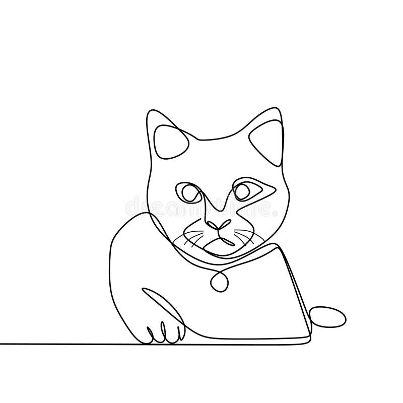 Continuous Line Drawing Cat Stock Illustrations – 2,605 Continuous Line ...