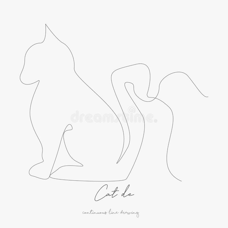 Continuous Line Drawing Cat Stock Illustrations – 1,974 Continuous Line ...