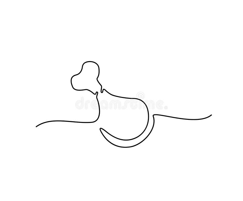 Continuous Line Drawing of Chicken Leg with Bone Vector Illustration ...