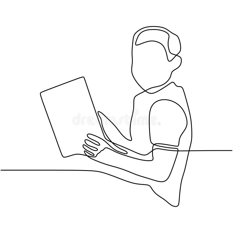 Continuous Line Drawing School Theme Stock Illustrations – 163 ...
