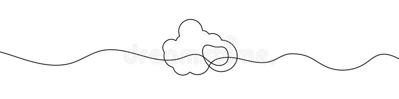 Cloud Background Line Drawing