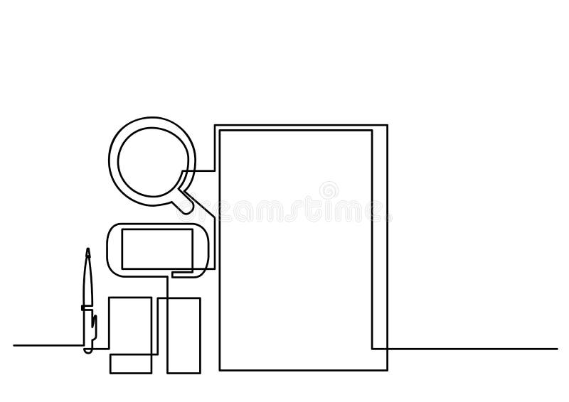 Continuous Line Drawing Document Stock Illustrations – 1,084 Continuous ...