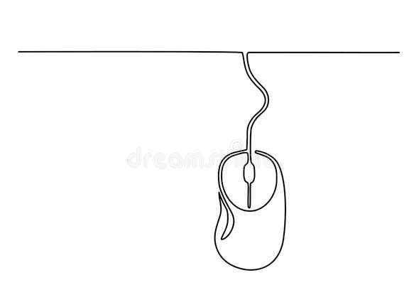 Computer Mouse Outline Stock Illustrations – 22,458 Computer Mouse ...