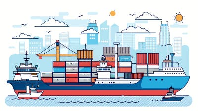 Shipping Container Line Drawing Stock Illustrations – 2,350 Shipping ...