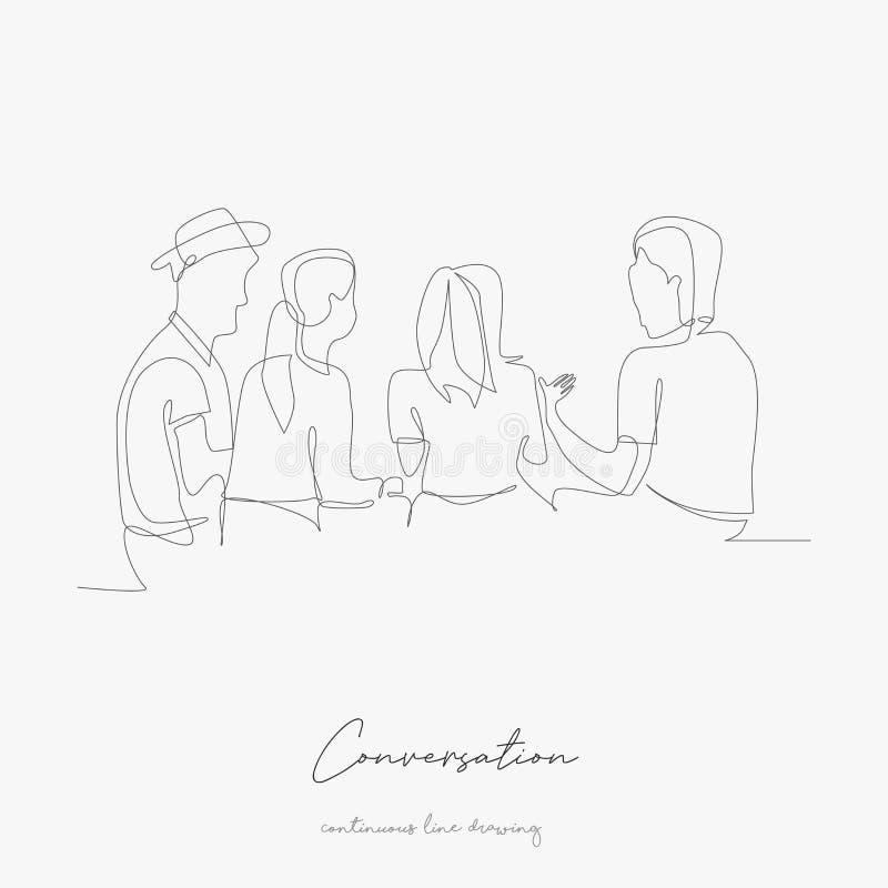 Conversation Sketch Stock Illustrations – 4,886 Conversation Sketch ...