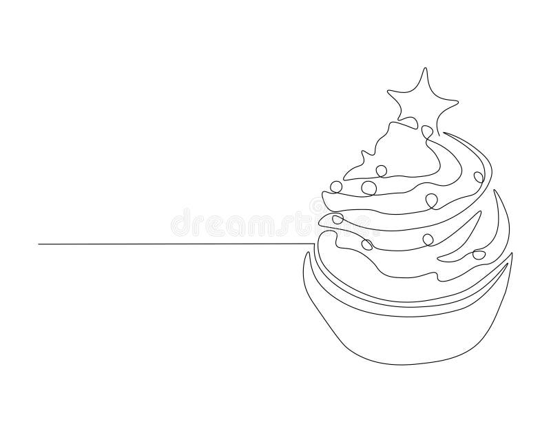 Muffin Continuous Line Art Stock Illustrations – 201 Muffin Continuous ...