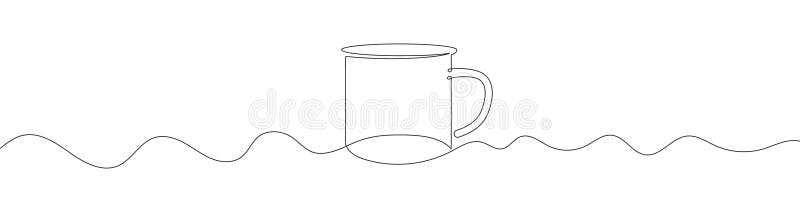 One Line Mug Drawing Stock Illustrations – 1,118 One Line Mug Drawing ...