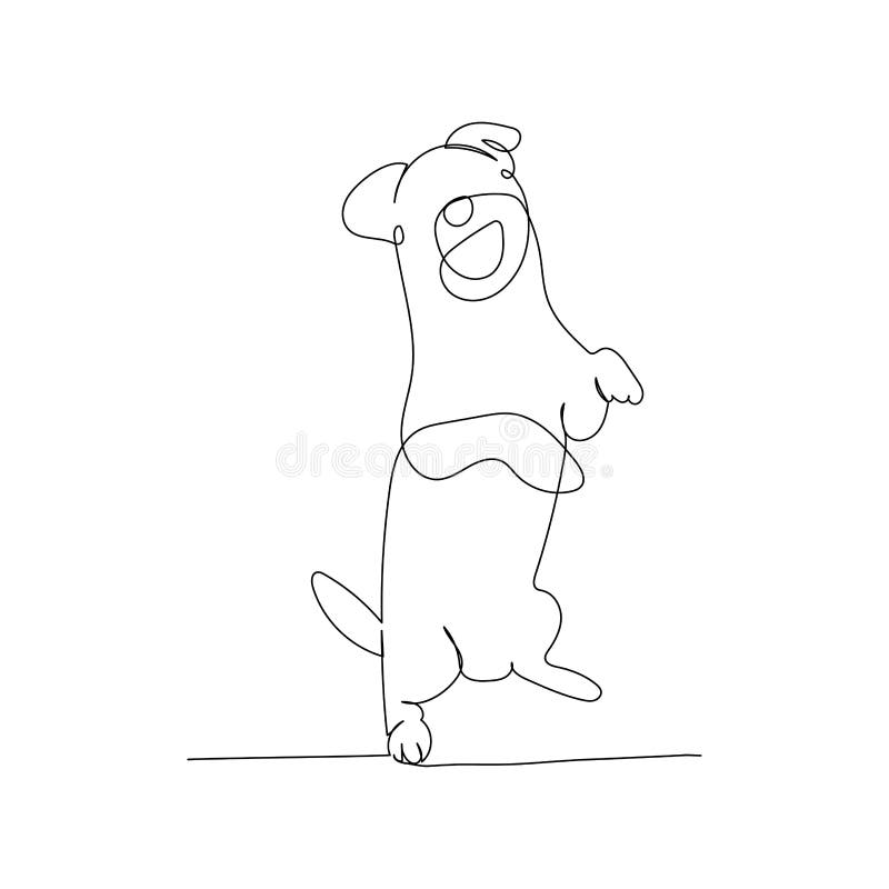 Continuous Line Drawing Dog Stock Illustrations – 1,695 Continuous Line ...