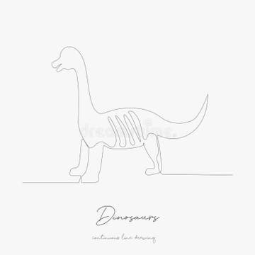 Line Drawing Dinosaurs Stock Illustrations – 1,699 Line Drawing ...