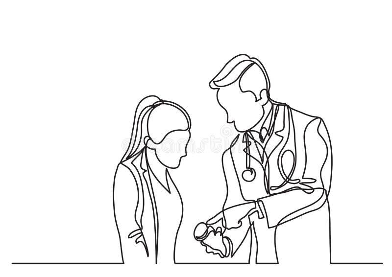 Doctor Patient Sketch Stock Illustrations – 3,897 Doctor Patient Sketch ...