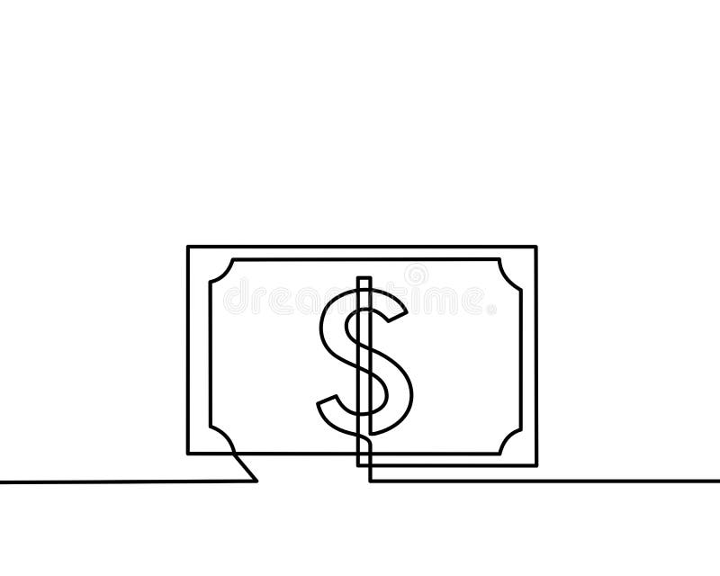 Currency Continuous Line Drawing Stock Illustrations – 813 Currency ...