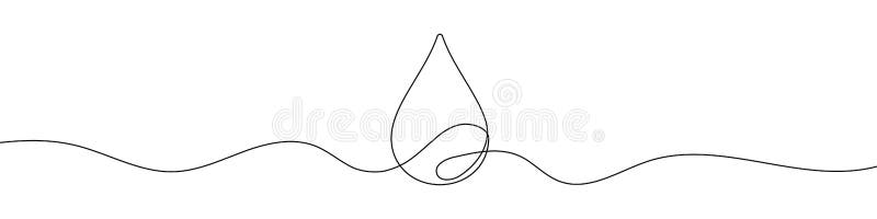 Droplet One Line Drawing Simple Stock Illustrations – 50 Droplet One ...