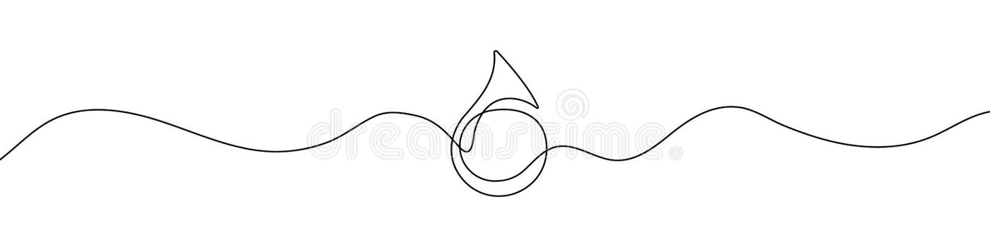 Droplet One Line Drawing Simple Stock Illustrations – 35 Droplet One ...